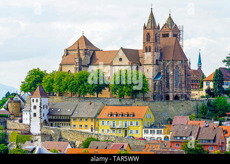 Panoramic view of St. Stephan Münster (cathedral) in Breisach am Rhein ...
