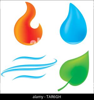 The Four Elements Stock Vector Image & Art - Alamy