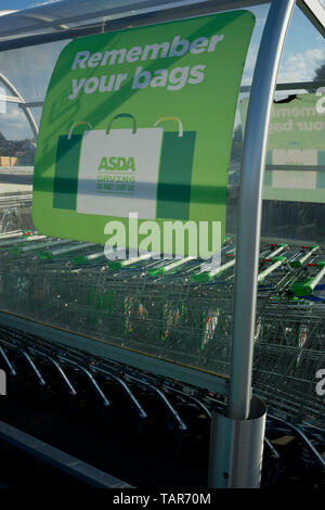 Asda car park at Colindale, London, England, Uk Stock Photo - Alamy