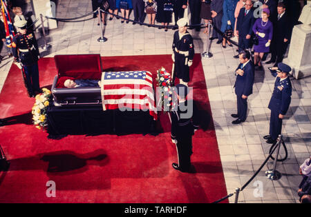 U.S. President Richard Nixon and South Vietnam's President Nguyen Van ...