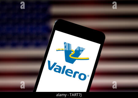 In this photo illustration, Valero Energy Corporation logo seen ...