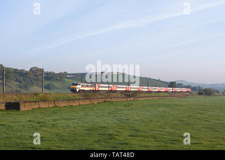 91119 Intercity train, East Coast Main Line Railway, Grantham ...