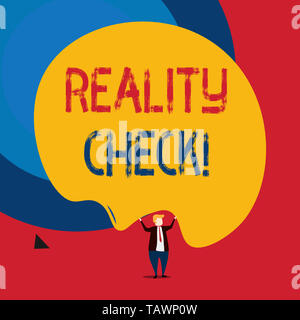Text sign showing Reality Check Ahead. Conceptual photo Unveil truth ...