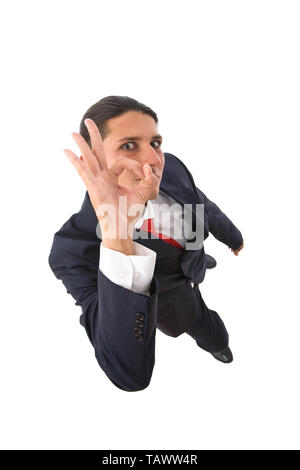 Evil businessman planning some bad things to do Stock Photo - Alamy