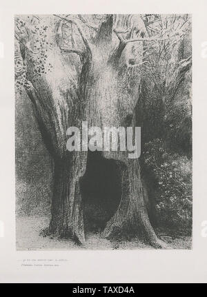 Odilon Redon - I Plunged into Solitude I Dwelt Tree Behind Me Plate 9 ...