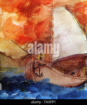 The Boat 1900 by Odilon Redon Stock Photo - Alamy