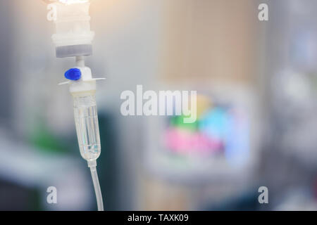 In the hospital: IV pole, infusion and fluids bags, cardiovascular ...