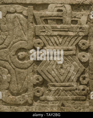 Handcrafted work in stone of the mayan culture Stock Photo - Alamy