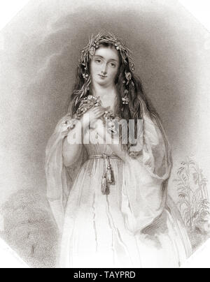 Ophelia, character from Shakespeare's tragedy Hamlet / Ophelia, Figur ...