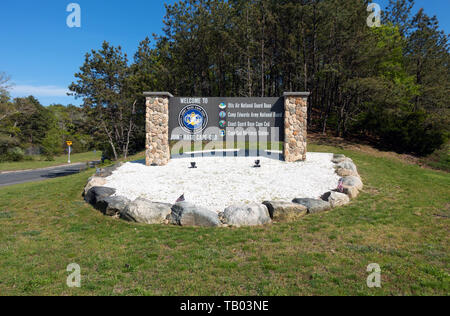 Welcome to Joint Base Cape Cod sign Stock Photo - Alamy