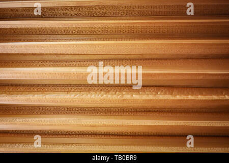 Golden orange fabric curtain texture background Stock Photo - Alamy