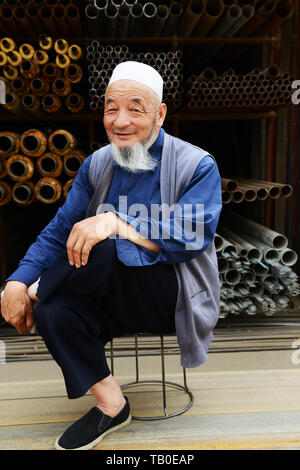 Portrait of a Hui Muslim man Stock Photo - Alamy