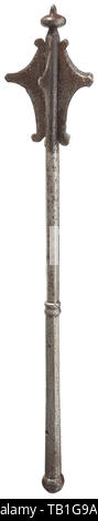 A late Gothic mace,German,circa 1500. The head has six inserted,toothed ...