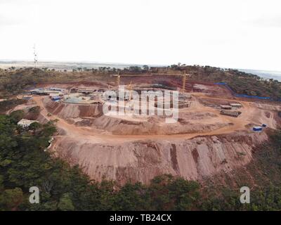 Harare. 27th May, 2019. Aerial photo taken on May 27, 2019 shows the ...