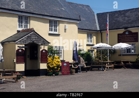 The Half Moon Inn in Sheepwash Devon Stock Photo - Alamy