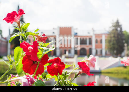 Moscow region. A view of the bridge through the Moskva River between ...