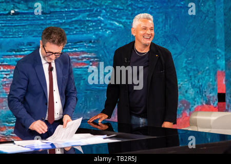 Milan, TV show "Che Tempo Che Fa" - Nove. Pictured: Walter Veltroni ...