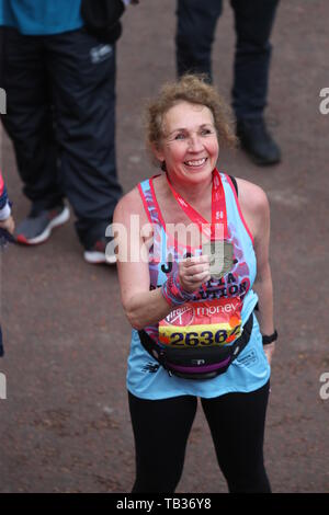 Jane Slaughter at the Virgin Money London Marathon 2019 Stock Photo - Alamy