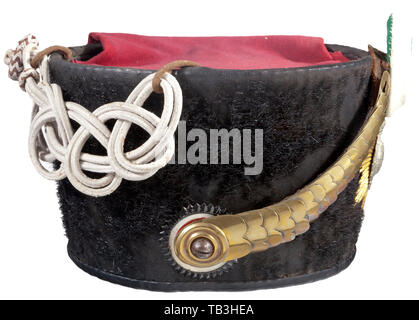 An Imperial German M 1887 Hussar busby for enlisted men of the Saxon ...