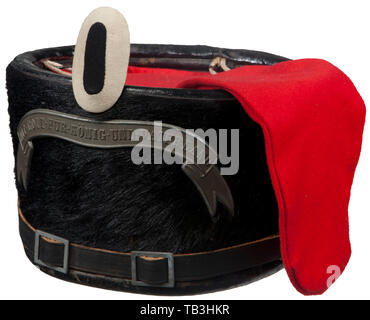 An Imperial German wartime enlisted men Hussar busby, Black sealskin ...