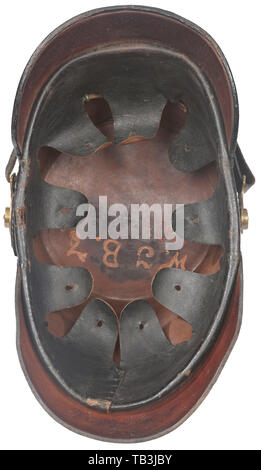 An Imperial German NCO pre-war shako for Jäger Battalion No. 7 ...