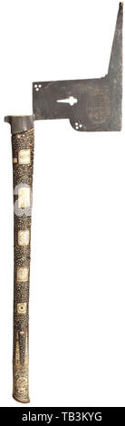 A Saxon miner's axe, 17th century, Iron blade of typical form, with ...