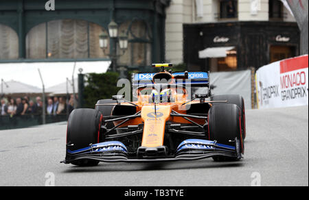 McLaren's Lando Norris during the Monaco Grand Prix at the Circuit de ...