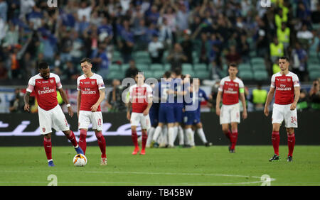 Chelsea's Olivier Giroud scores his side's first goal of the game Stock ...