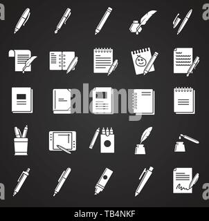 Set of record checklist paper to report. Business check and resume ...