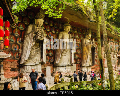 Buddhist Cliffside Stone Carvings - Baodingshan, Dazu, China Stock ...