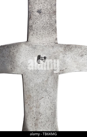 A Styrian sword, circa 1600. Double-edged blade of lenticular section ...