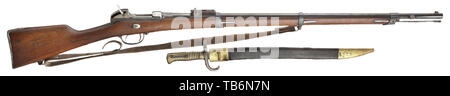 SERVICE WEAPONS, BAVARIA, rifle Werder M 1869, old style, calibre 11 mm ...