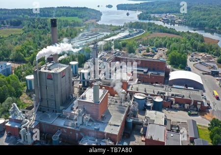 OLSHAMMAR 20190522 Ahlstrom-Munksjö Aspa Bruk AB i tätorten Olshammar ...