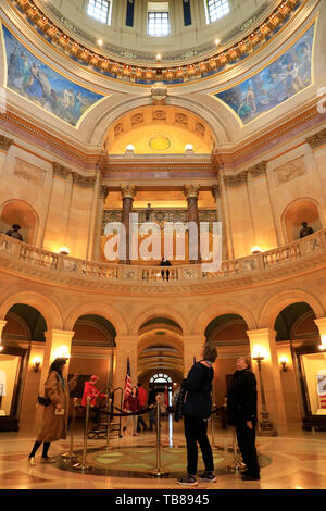 The Rotunda of the Minnesota State Capitol, St Paul Stock Photo - Alamy