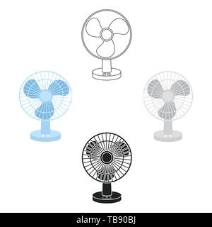 Table fan side view icon, outline style Stock Vector Image & Art - Alamy