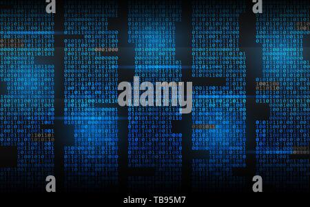 streaming binary code background. cyber pattern with numbers Stock ...