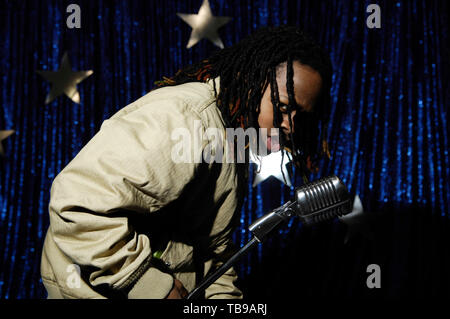 Rapper Lil Chuckee on the set of his music video with Lil Wayne and ...