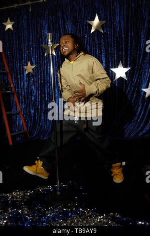 Rapper Lil Chuckee on the set of his music video with Lil Wayne and ...