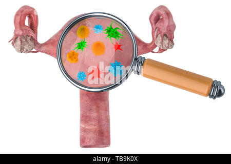 Research and diagnostics of uterus disease concept. Laboratory ...