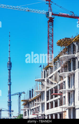 Russia, Moscow- May 17, 2019: interior room apartment. standard repair ...