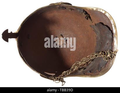 A French helmet of the Khedive life guards, 2nd half of the 19th ...