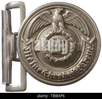 THE JOHN PEPERA COLLECTION, An SS Officer Belt Buckle, Stamped nickel ...