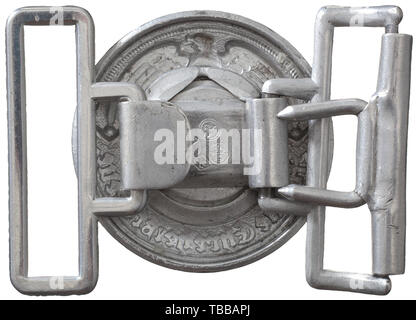 THE JOHN PEPERA COLLECTION, An SS Officer Belt Buckle, Stamped nickel ...