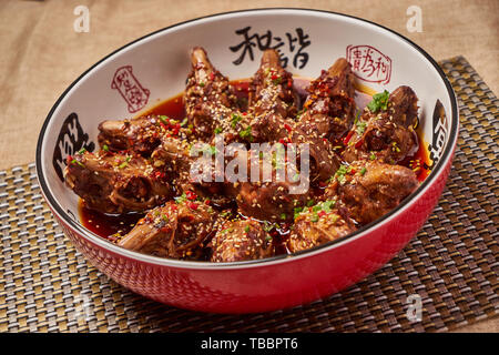 Sichuan specialty cuisine spicy rabbit head Stock Photo - Alamy