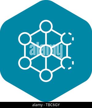 Complex molecule icon, outline style Stock Vector Image & Art - Alamy