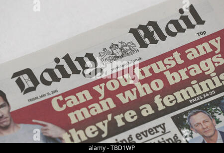 The masthead of the daily UK newspapers The Daily Mail Stock Photo - Alamy