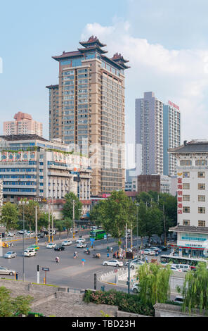 Bustling street roads and high-rise buildings in Hong Kong Stock Photo ...