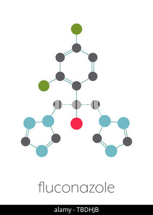 Chemical structure of fluconazole, an antifungal drug used in the ...