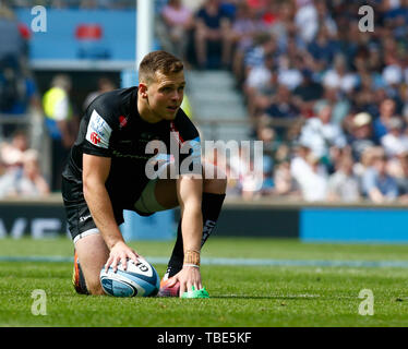 Exeter Chiefs' Joe Simmonds during the Gallagher Premiership match at ...