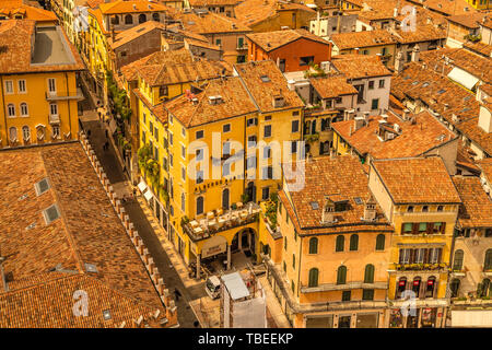 Breathtaking panoramic view of the roofs of Verona Stock Photo - Alamy
